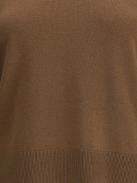 Max Mara V-neck Jumper With Ribbed Details - Brown