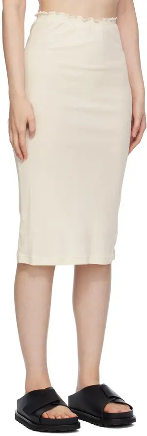 JIL SANDER Logo-embroidered Layered Midi Skirt - Gray