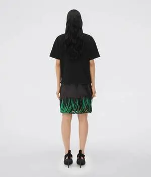 Bottega Veneta Leather Mini Skirt With Two-tone Fringe