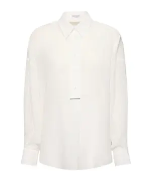 Brunello Cucinelli Long Sleeve Shirt - White