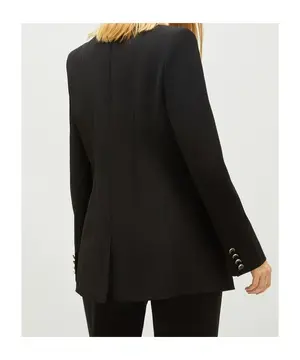 Marella Double Breasted Blazer With Lapel Collar