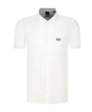 Hugo Boss Logo Detail Short-sleeved Shirt - White