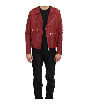 GIORGIO BRATO Leather Biker Jacket