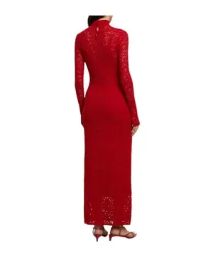 Gabriela Hearst Lethe Knitted Wool Blend Long Dress