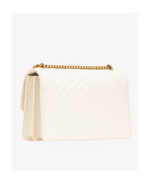 Pinko Classic Love One Chevron Crossbody Bag - Multicolor