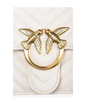 Pinko Classic Love One Chevron Crossbody Bag - Multicolor