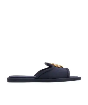 Tory Burch Embellished Logo Slides