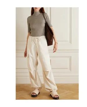 Brunello Cucinelli Metallic Ribbed Pullover