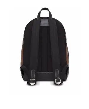 Burberry Check Patterned Zipped Backpack