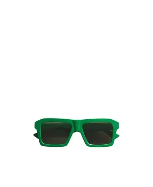 Bottega Veneta Square Frame Sunglasses - Green