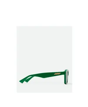 Bottega Veneta Square Frame Sunglasses - Green