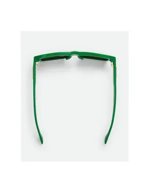 Bottega Veneta Square Frame Sunglasses - Green