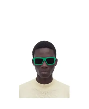 Bottega Veneta Square Frame Sunglasses - Green