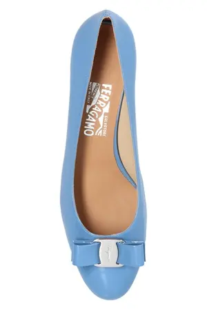 FERRAGAMO Bow Detailing High Heel Pumps - Blue