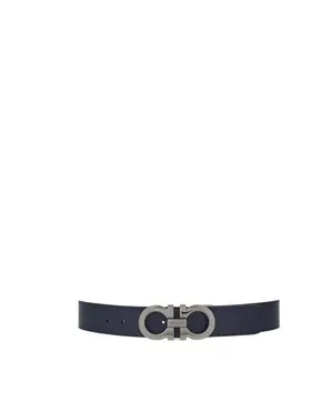 FERRAGAMO Gancini Double-sided Belt - Black