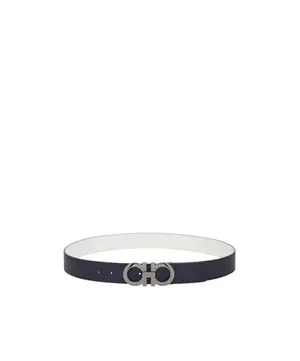 FERRAGAMO Gancini Double-sided Belt - Black