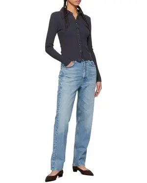 Citizens Of Humanity High Waist Straight Leg Jeans