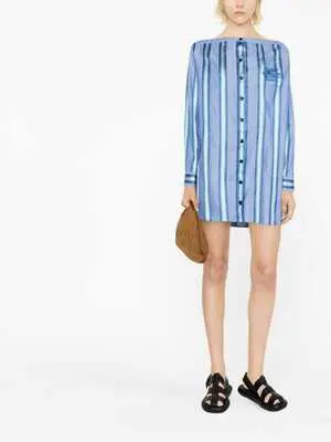 Etro Logo Embroidered Striped Button-up Shirt
