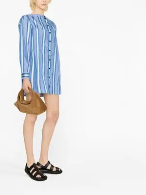 Etro Logo Embroidered Striped Button-up Shirt