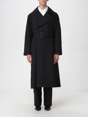 Saint Laurent Double-breasted Belted Long Coat
