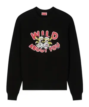 Kenzo Wild Tiger Printed Crewneck Sweatshirt