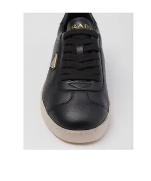 Prada Lane Deer Leather Sneakers - Black
