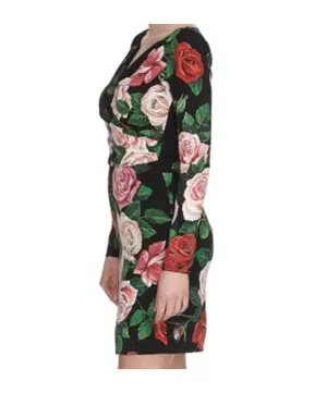 Dolce & Gabbana Floral Print Long-sleeved Dress