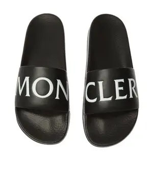 Moncler Logo Embossed Slides