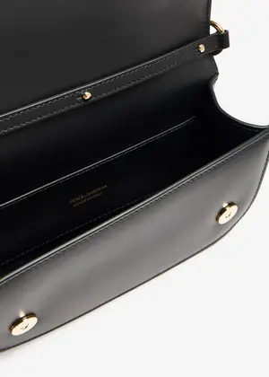 Dolce & Gabbana Logo Plaque Shoulder Bag - Black