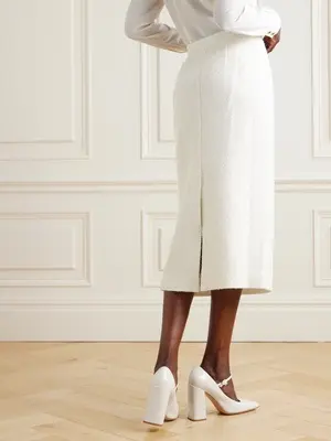 Alessandra Rich Slit Midi Skirt