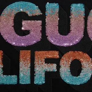 Gucci Sequin Embellished Cropped T-shirt