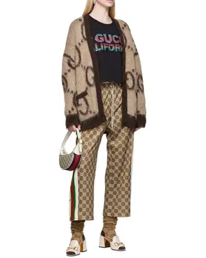 Gucci Sequin Embellished Cropped T-shirt