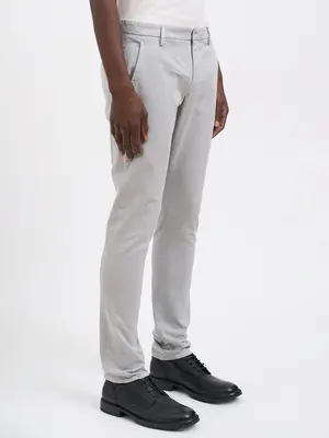 DONDUP Logo-trimmed Tailored Trousers - Gray