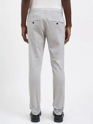 DONDUP Logo-trimmed Tailored Trousers - Gray
