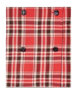 Acne Studios Plaid Twill Miniskirt