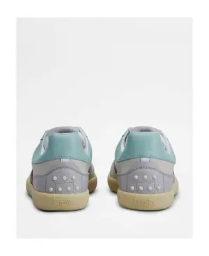 TOD'S Leather Sneakers With Hammered Leather Inserts