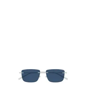 Montblanc Rimless Rectangle Sunglasses - Silver