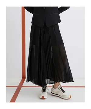 Marella Pleated Midi Skirt