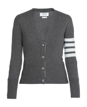 Thom Browne 4-bar V-neck Cardigan