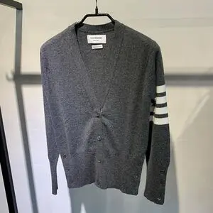 Thom Browne 4-bar V-neck Cardigan