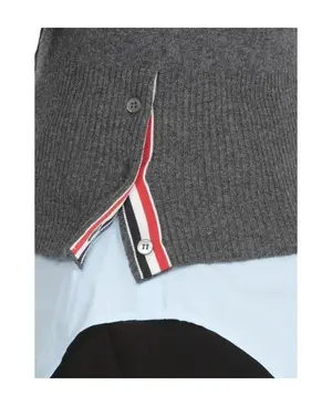 Thom Browne 4-bar V-neck Cardigan