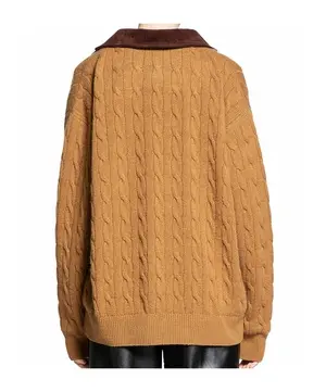Loewe V-neck Cashmere Sweater With Ribbed Accents