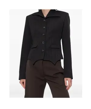 AVAVAV Petite Pinstripe Fitted Jacket
