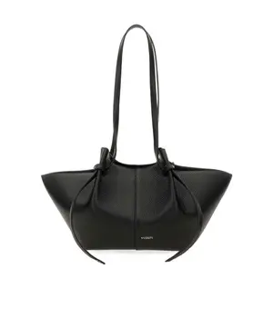 Yuzefi Mochi Logo Printed Tote Bag - Black