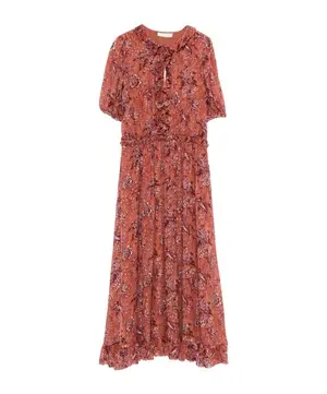 Coral Pink Midi Dresses