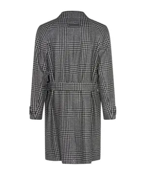 Zegna Belted Checked Coat