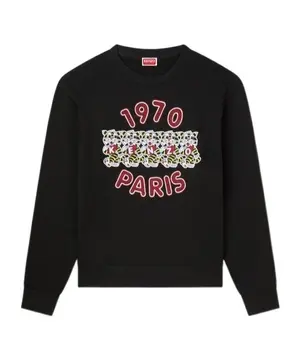 Kenzo Wild Tiger Embroidered Sweatshirt - Black