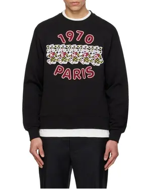 Kenzo Wild Tiger Embroidered Sweatshirt - Black