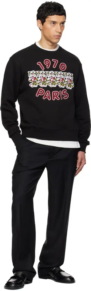 Kenzo Wild Tiger Embroidered Sweatshirt - Black