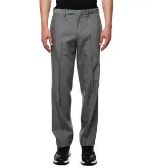 Prada Belt Ring Casual Pants - Grey
